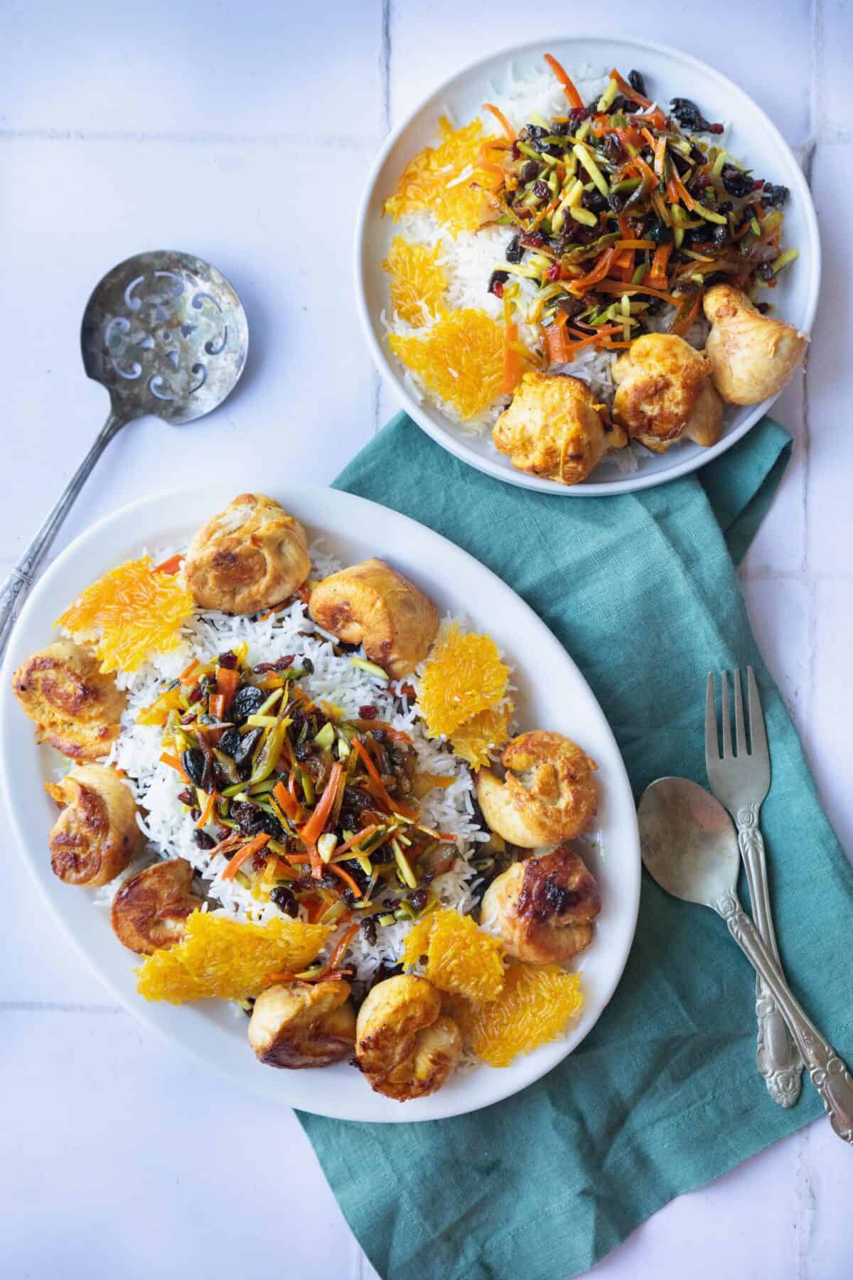 Persian Jeweled Rice Recipe • Unicorns in the Kitchen