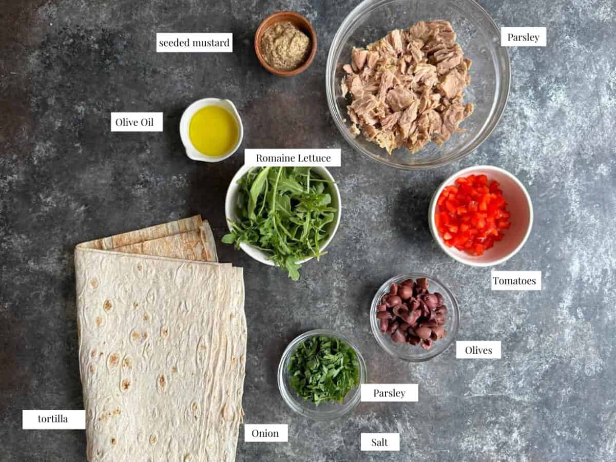 Mediterranean Tuna Wrap • Unicorns in the Kitchen