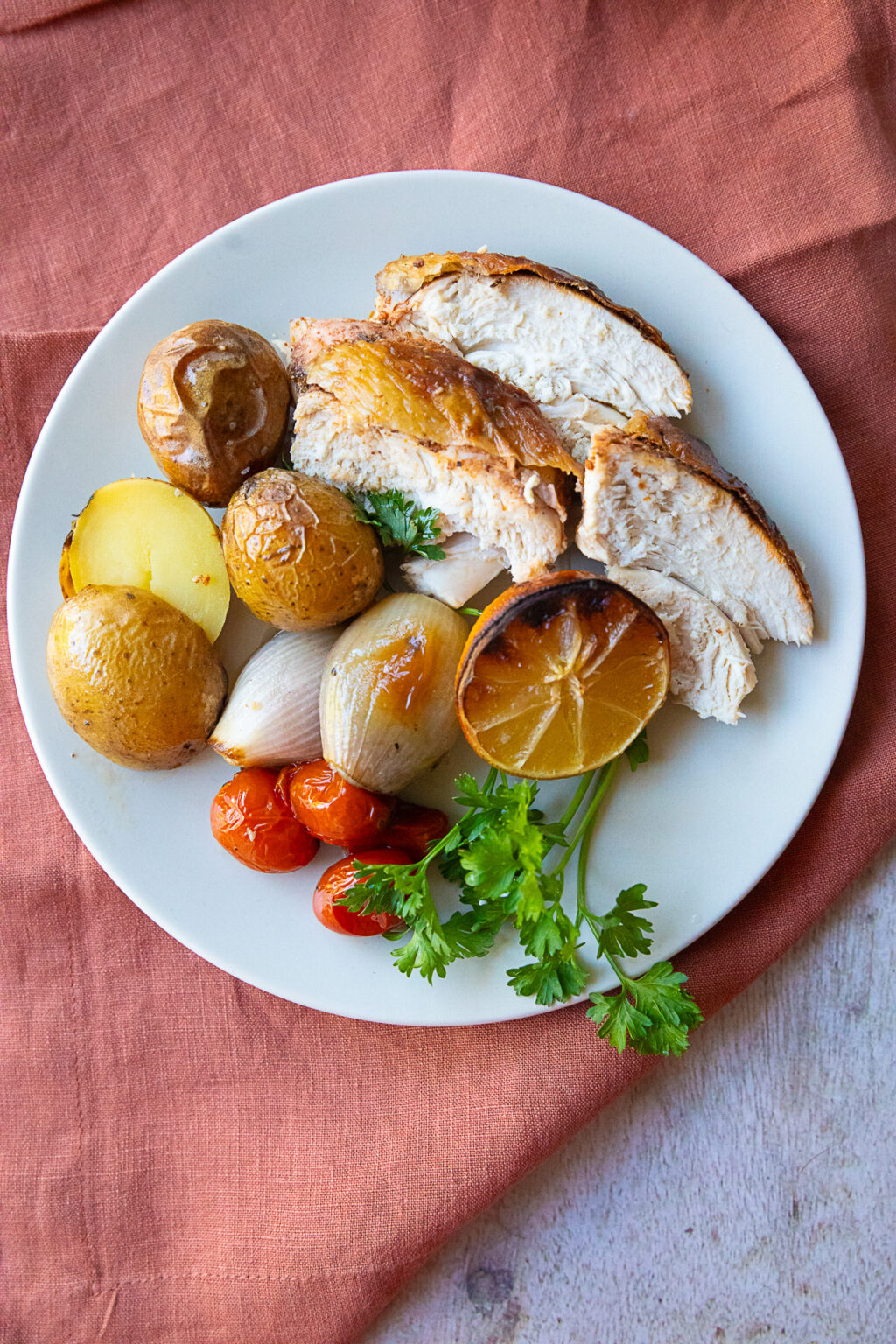 Juicy Roasted Spatchcock Chicken • Unicorns in the Kitchen