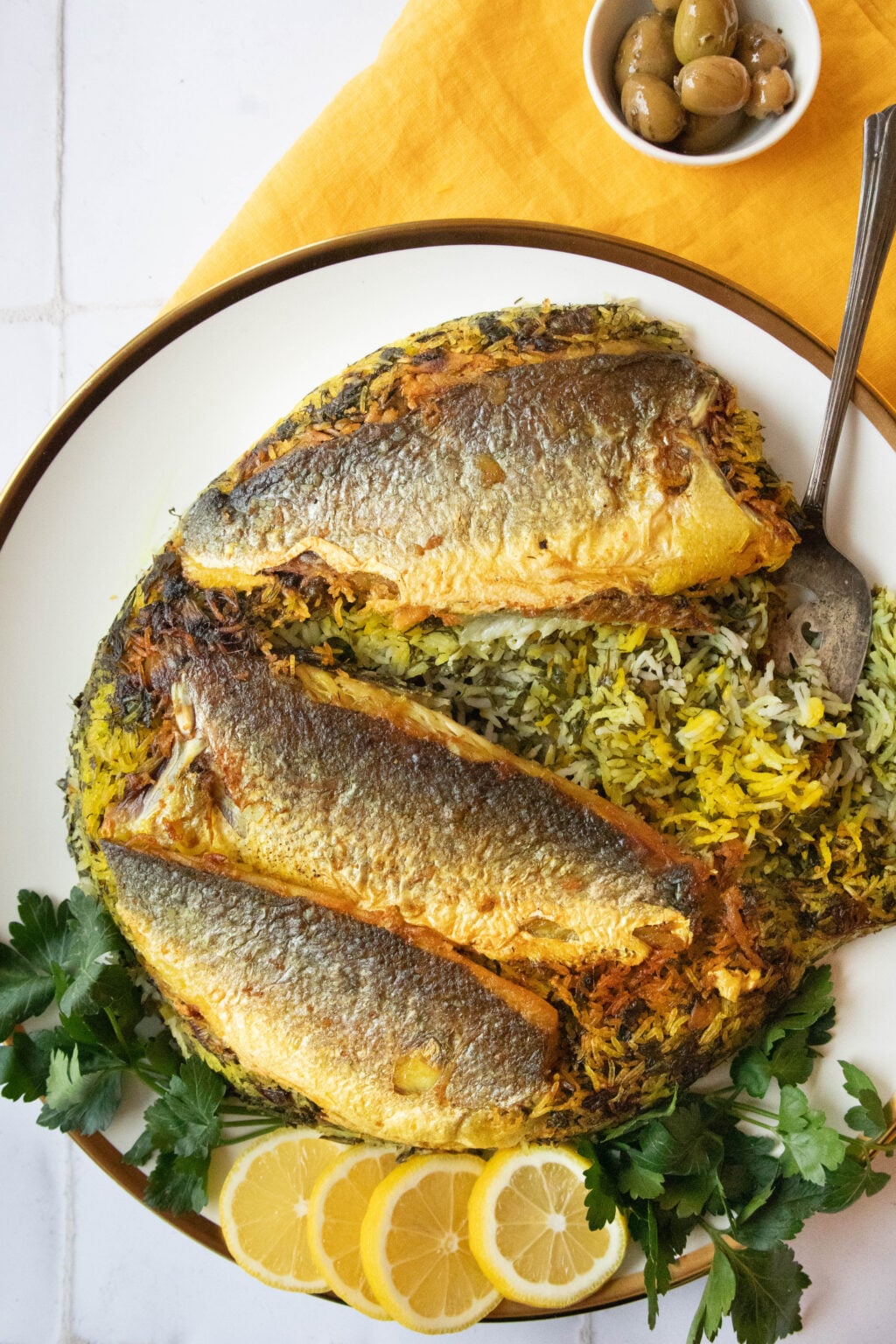 Fish Tahdig • Unicorns in the Kitchen