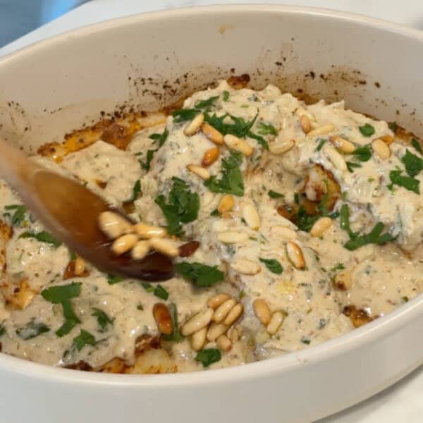 Samke Harra (Spicy Lebanese Fish with Tahini Sauce) • Unicorns in the ...